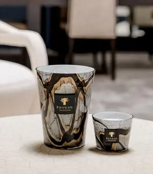 BAOBAB COLLECTION Stones Marble Candle - Grey