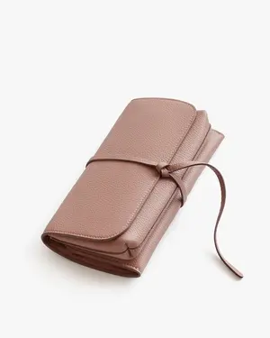 Cuyana Cuyana Leather Travel Beauty Roll Pink