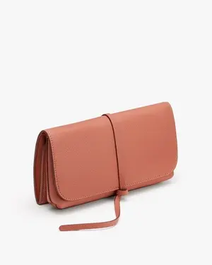 Cuyana Leather Travel Beauty Roll - Terracotta