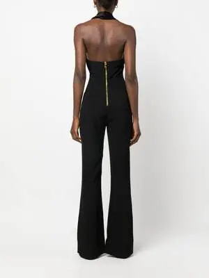 Balmain Off-shoulder Sleeveless Jumpsuit