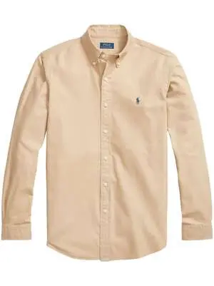 Polo Ralph Lauren Polo Pony Button-up Cotton Shirt - Neutrals