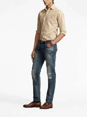 Polo Ralph Lauren Polo Pony Button-up Cotton Shirt - Neutrals
