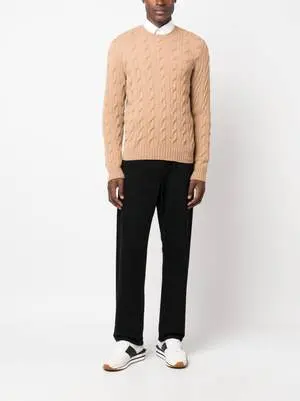 Ralph Lauren Purple Label Cable-knit Jumper - Neutrals