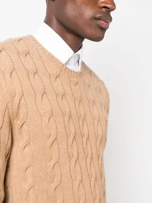 Ralph Lauren Purple Label Cable-knit Jumper - Neutrals