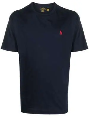 Polo Ralph Lauren Logo-embroidered Cotton T-shirt - Blue