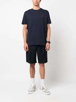 Polo Ralph Lauren Logo-embroidered Cotton T-shirt - Blue