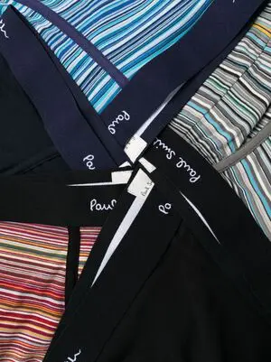 Paul Smith Logo-waistband Striped Boxers