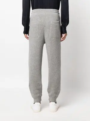 Brunello Cucinelli Drawstring Cashmere Track Pants - Grey