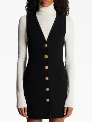 Balmain V-neck Mini Dress