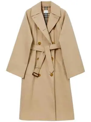 Burberry Vintage Check Cotton Trench Coat