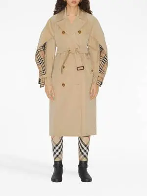 Burberry Vintage Check Cotton Trench Coat