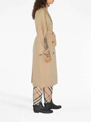 Burberry Vintage Check Cotton Trench Coat