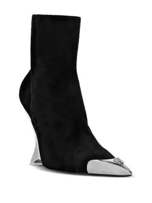 Philipp Plein Pointed-toe Ankle Boots - Black