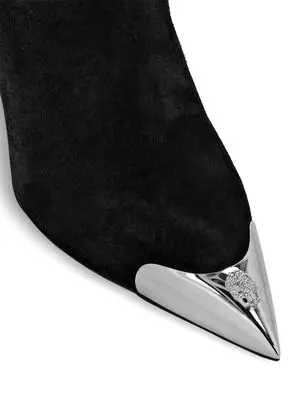 Philipp Plein Pointed-toe Ankle Boots - Black