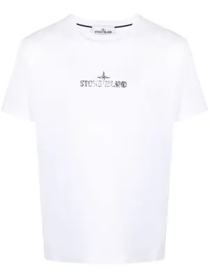 Stone Island Logo-print Cotton T-shirt