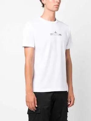 Stone Island Logo-print Cotton T-shirt