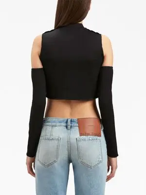 Palm Angels Logo-print Cut-out Top