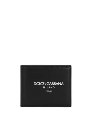 Dolce & Gabbana Logo-print Leather Wallet - Black
