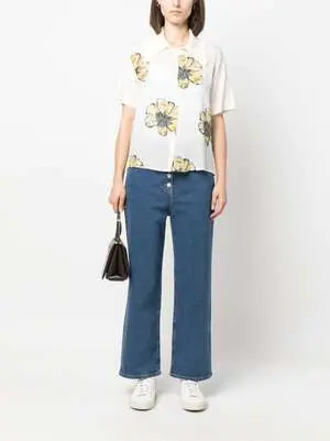 Paul Smith Cropped Wide-leg Jeans
