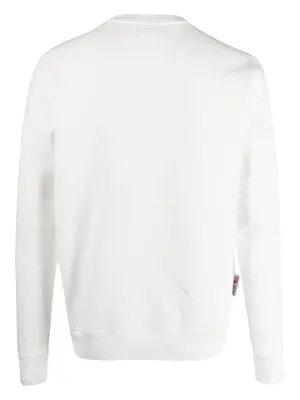 AUTRY Embroidered Logo Cotton Sweatshirt - White