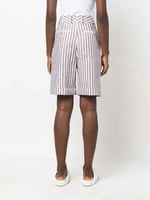 Kiton Striped Knee-length Shorts
