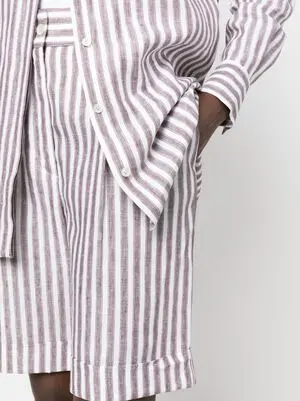 Kiton Striped Knee-length Shorts