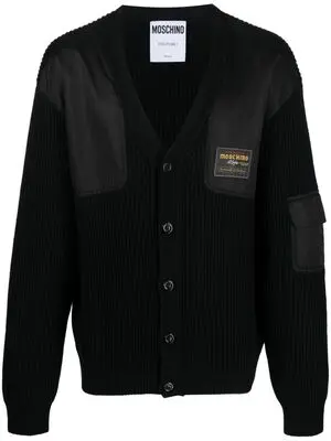 Moschino V Neck Cardigans For Men