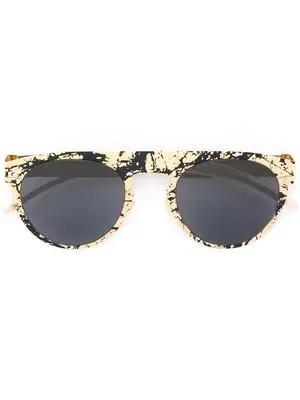 Mykita X Maison Margiela Pilot-Frame Sunglasses Metallic