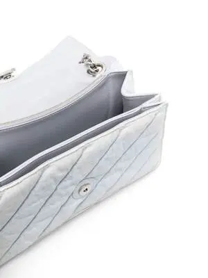 Balenciaga Medium Crush Shoulder Bag - Blue