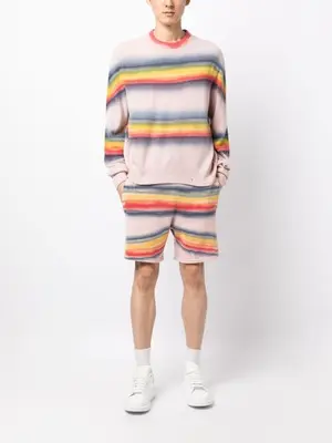 Amiri Rainbow Tie-dye Crew-neck Sweatshirt