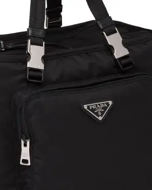Prada Re-nylon And Saffiano Leather Pet Bag