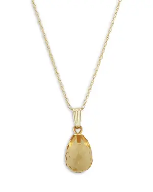 Bloomingdale'S Briolette Pendant Necklace - Citrine