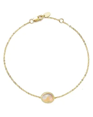 Bloomingdale'S Opal Oval Bracelet In 14k Yellow Gold - Opal/gold