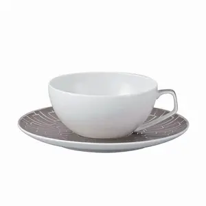 ROSENTHAL Tac 02 Skin Combi Saucer - Platinum