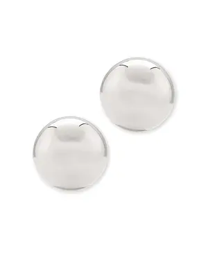 Bloomingdale'S Ball Stud Earrings In 14k Gold - White