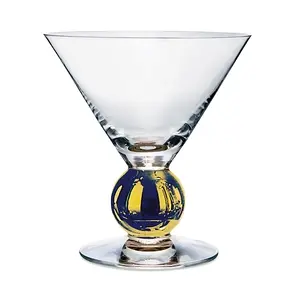 ORREFORS Nobel Martini Glass - Clear/gold
