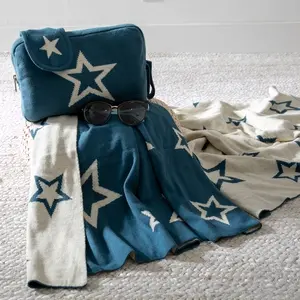 PINK LEMONADE Star Travel Throw Blanket