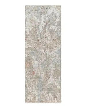 LIVABLISS Brunswick Bwk-2334 Runner Area Rug, 2'7 X 7'3 - Beige/aqua