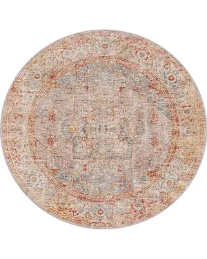 LIVABLISS Mirabel Mbe 2310 Area Rug, 5' X 7'5 - Mist/red