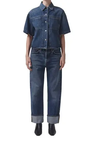 AGOLDE Fran Wide Leg Organic Cotton Jeans