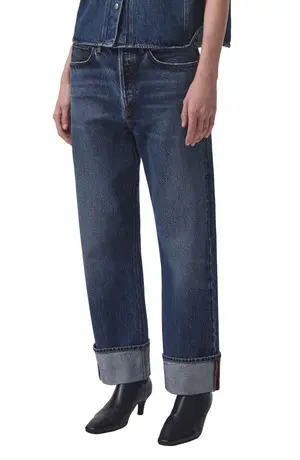 AGOLDE Fran Wide Leg Organic Cotton Jeans
