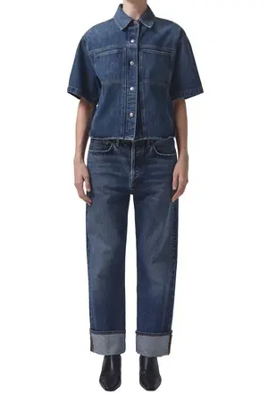 AGOLDE Fran Wide Leg Organic Cotton Jeans