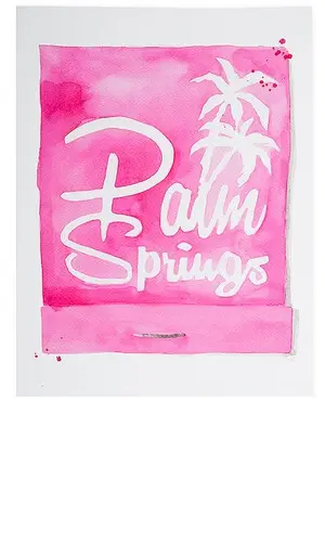 FURBISH 5x7 Palm Springs Print In Pink - N,a