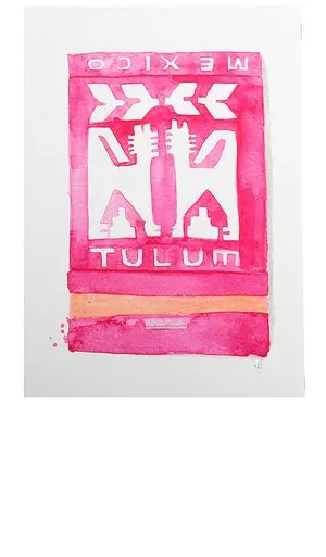 FURBISH 5x7 Tulum Print In Pink - N,a
