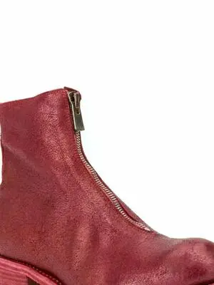 Guidi Coated Zip Ankle Boots