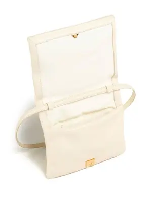 Marni Prisma Leather Clutch - Neutrals