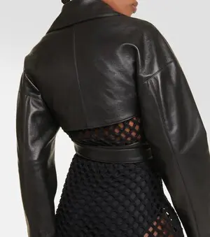 Alaïa Cropped Leather Jacket