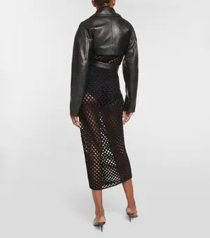 Alaïa Cropped Leather Jacket