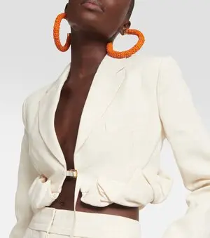 Jacquemus La Croissant Linen-blend Jacket