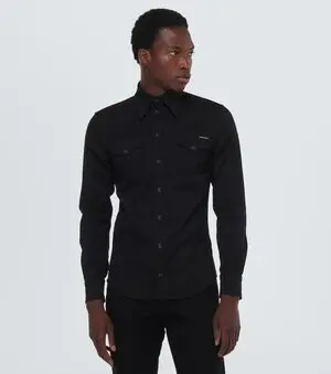 Dolce & Gabbana Embroidered Cotton-blend Shirt